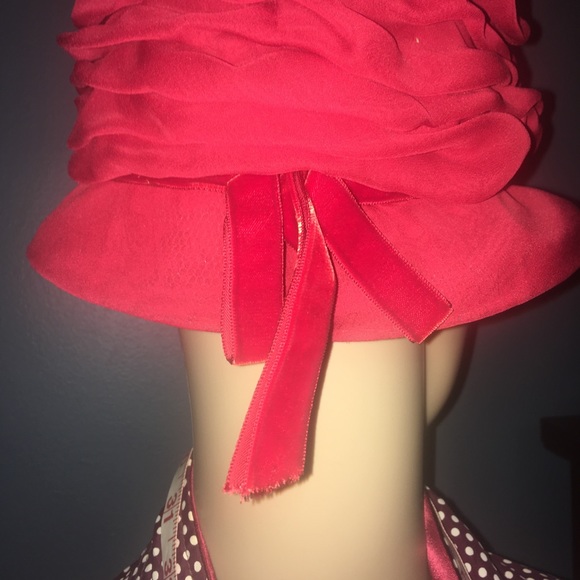 Accessories | Vintage 195s 1940s Red Fashion Hat Retro | Poshmark